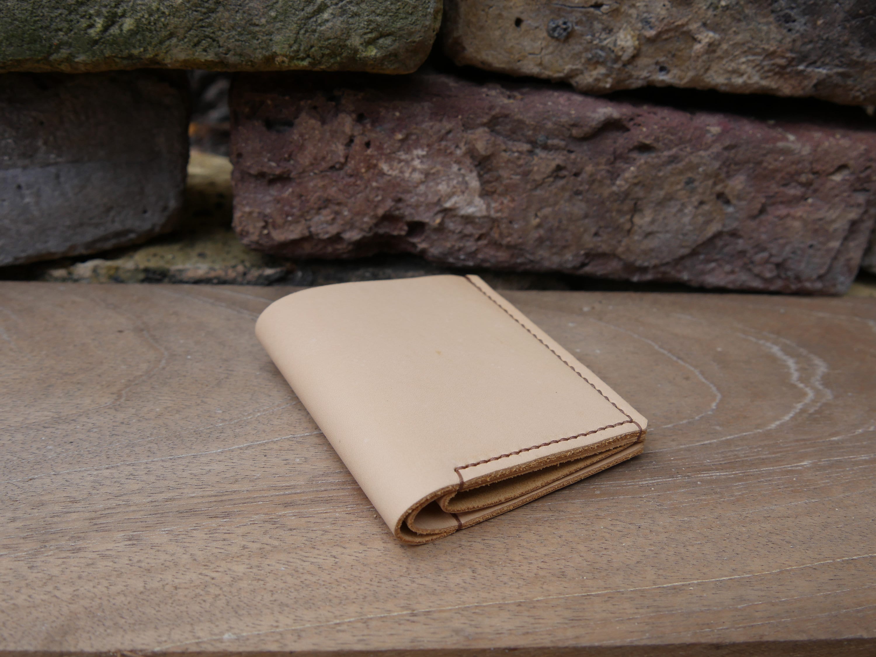 LOOP4 Bifold Single Pocket Wallet Leather Card Holder Unique Made to ...