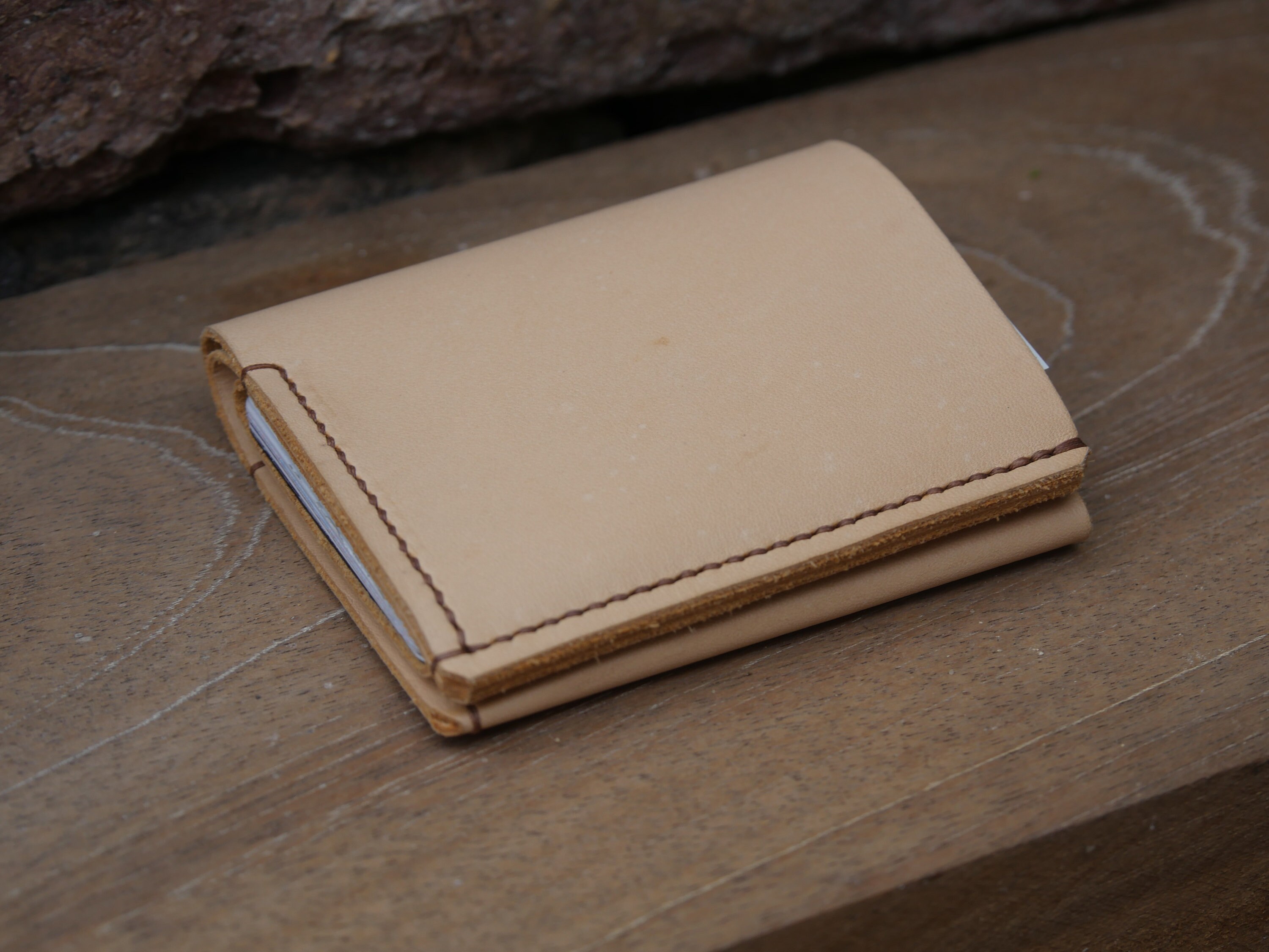 Loop 4 · Bifold Leather Card Holder With Note Pocket · Unique · Made to ...