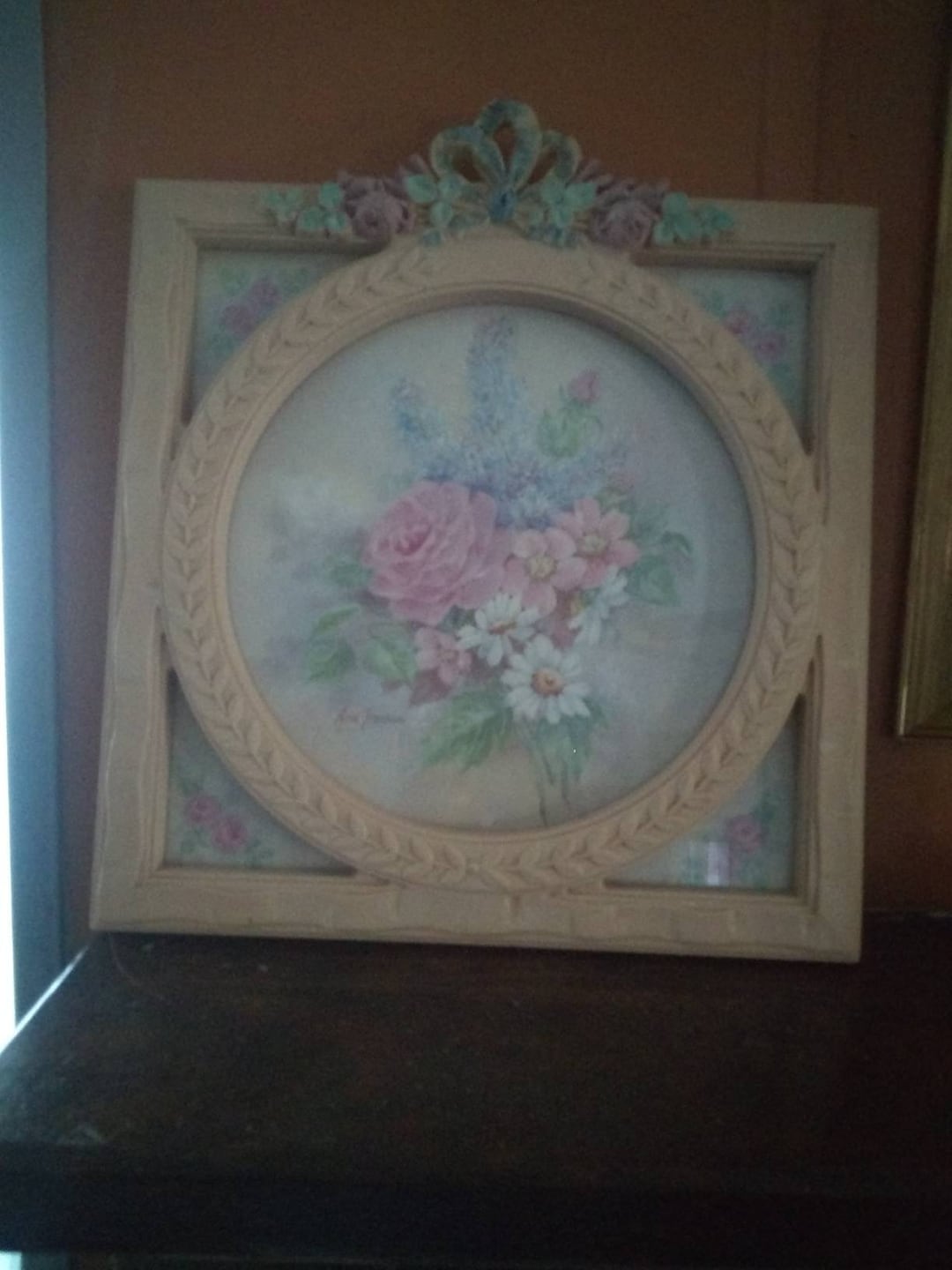 Vintage HOMCO Vintage Floral Wall Art - Etsy