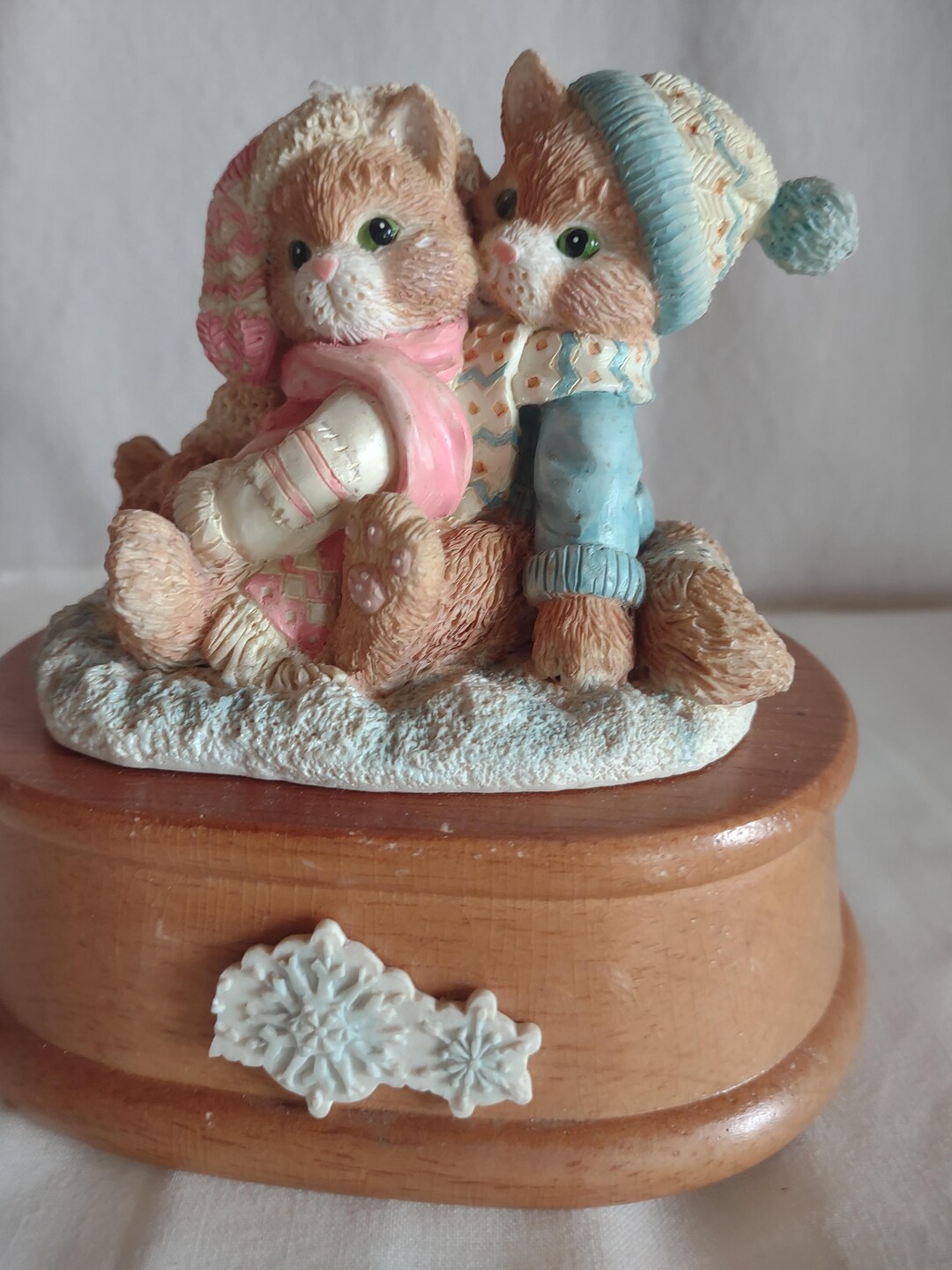 Vintage (calico Kittens) Music Box - Etsy