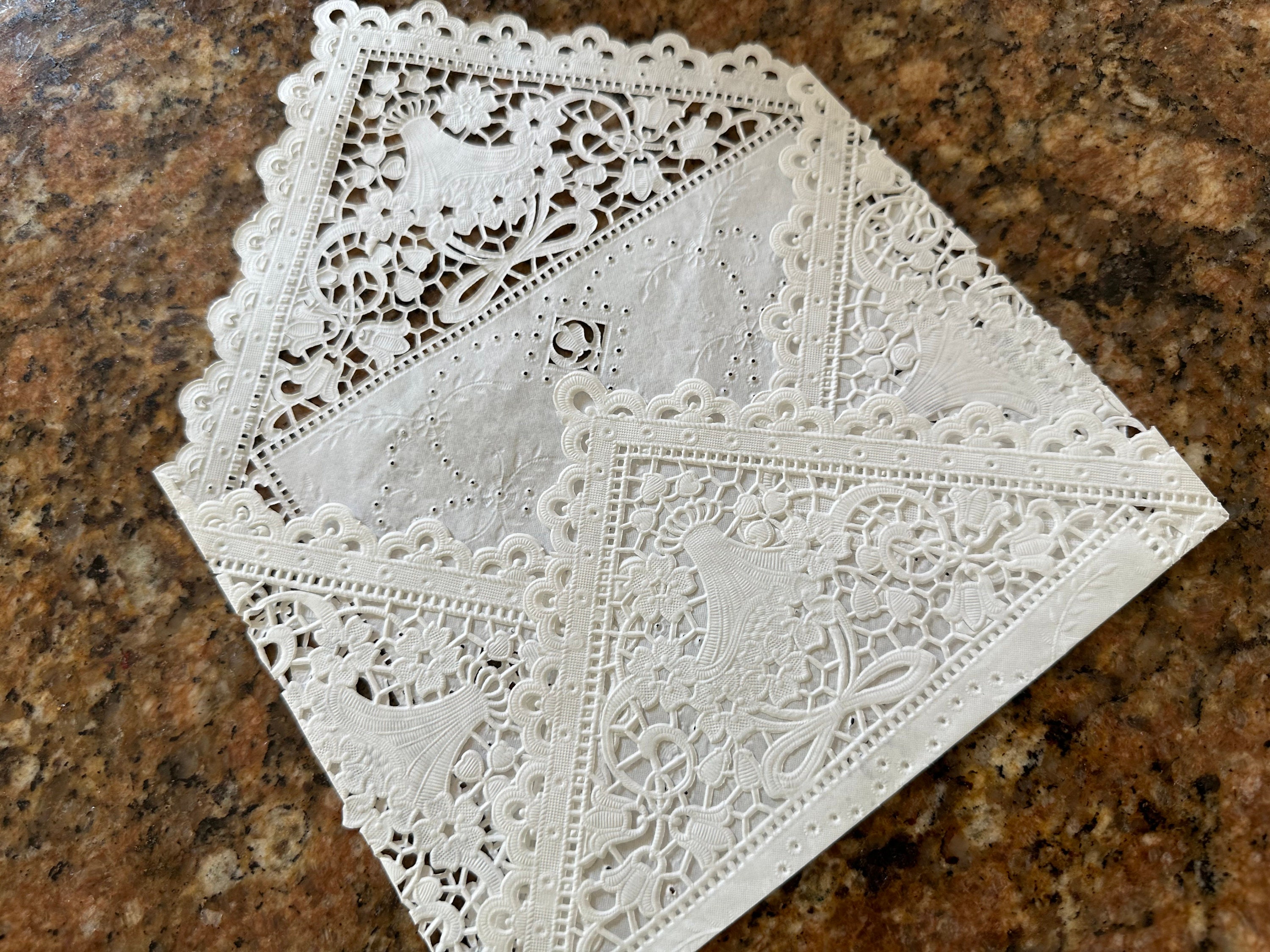 Lace Envelopes Rustic Wedding Invitation Doily Lace - Etsy