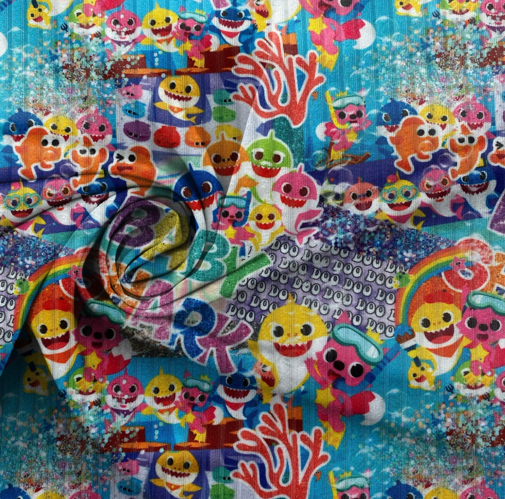 Baby Shark Fabric by the Yard Kids Show Fabric Colorful - Etsy