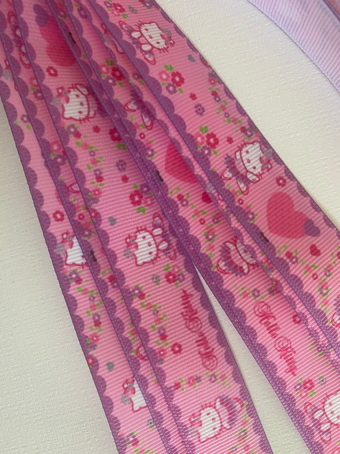 Hello Kitty Grosgrain Ribbon, 7/8 Ribbon, Hairbow Ribbon, Baby Shower ...
