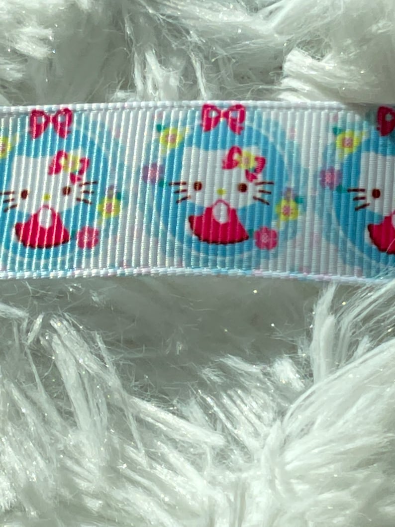 Hello Kitty Grosgrain Ribbon, 7/8 Ribbon, Hairbow Ribbon, Baby Shower ...