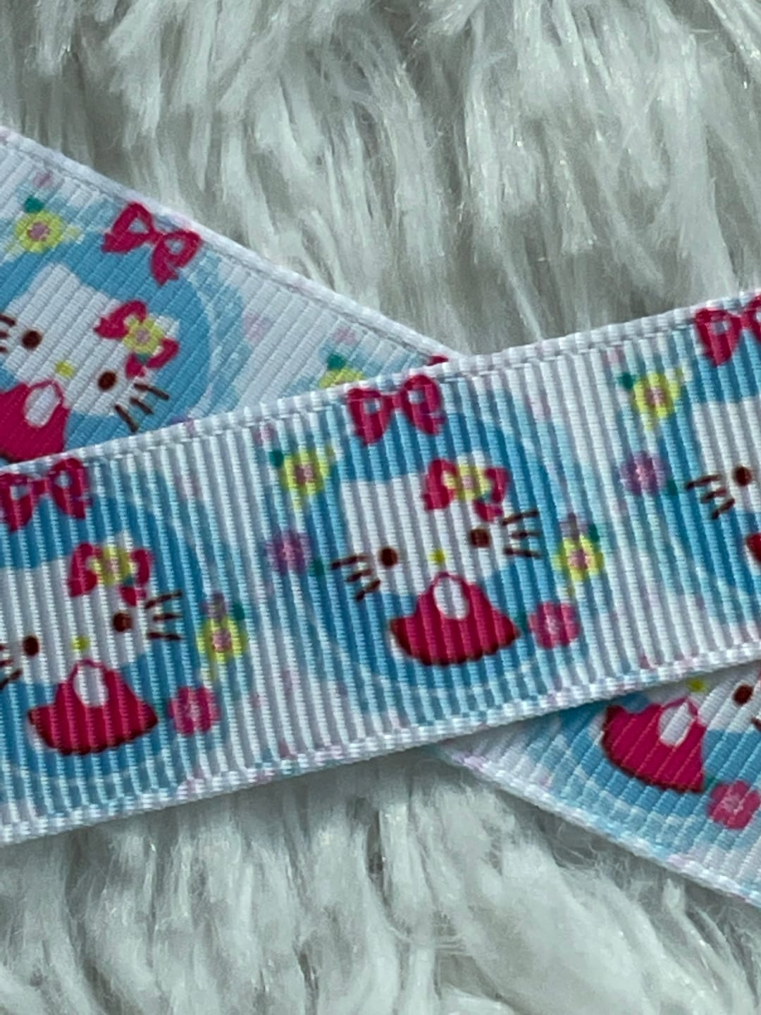Hello Kitty Grosgrain Ribbon, 7/8 Ribbon, Hairbow Ribbon, Baby Shower ...