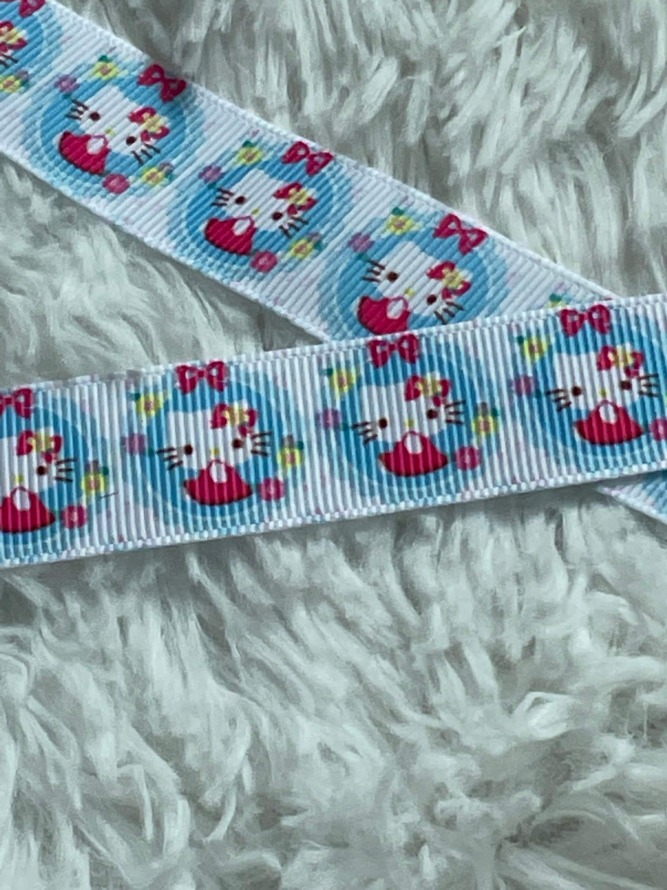 Hello Kitty Grosgrain Ribbon, 7/8 Ribbon, Hairbow Ribbon, Baby Shower ...