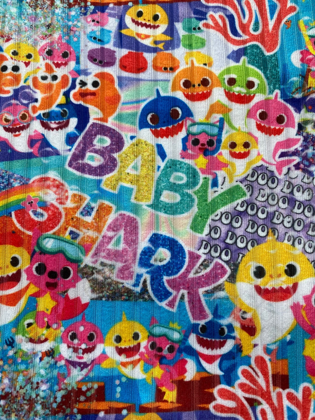 Baby Shark Fabric by the Yard Kids Show Fabric Colorful - Etsy