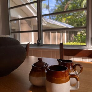 Vintage 1970s Coffee Set / Vintage 70s Cream Sugar Set / Vintage Coffee ...