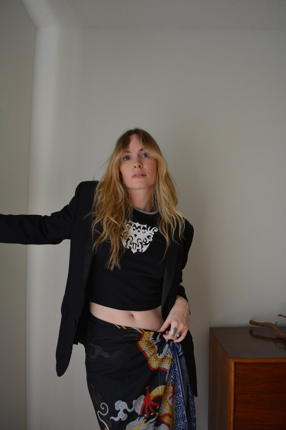 Vintage y2k black scarf - Gem