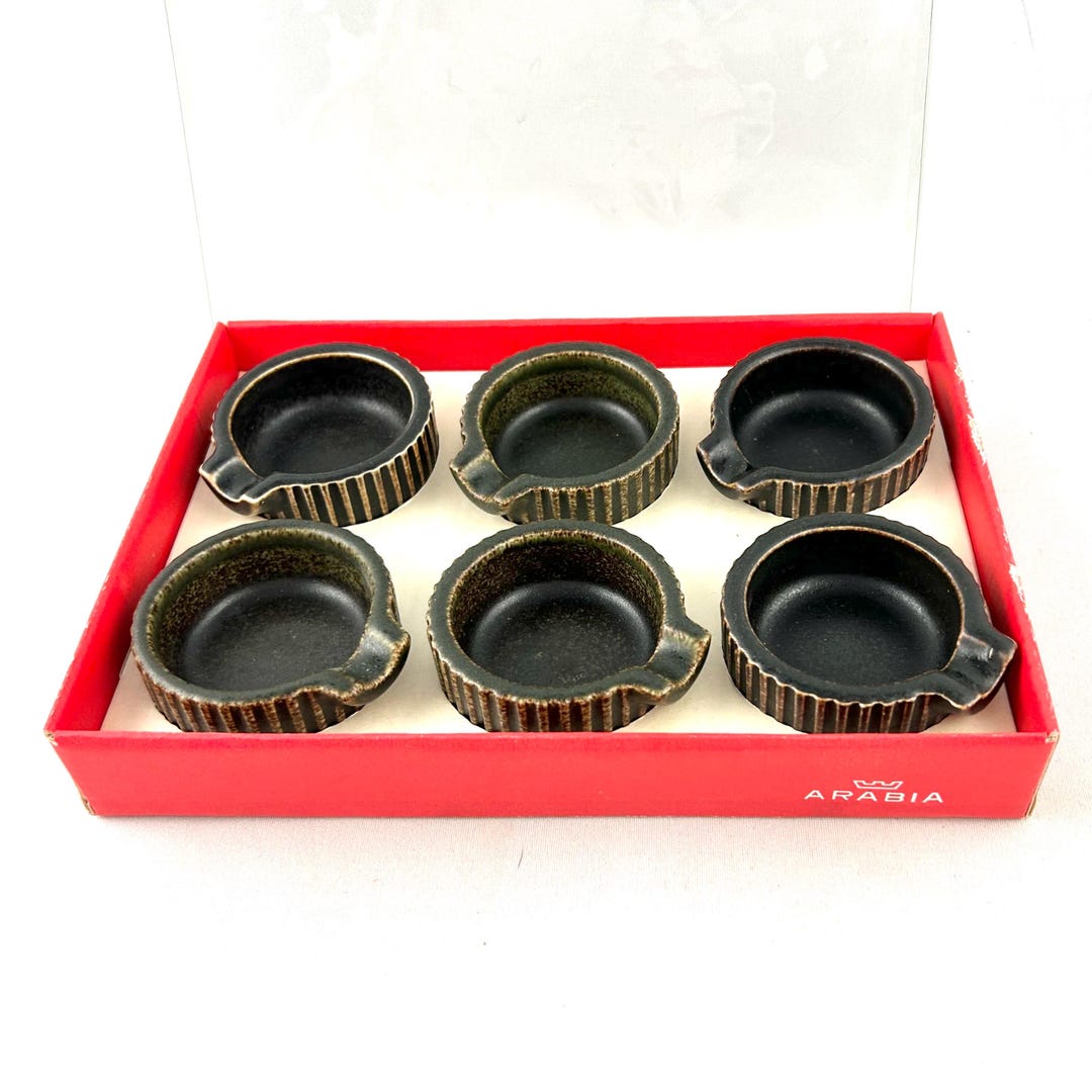 RARE 1960's Arabia RUSKA Individual Ashtrays Finland NOS - Etsy
