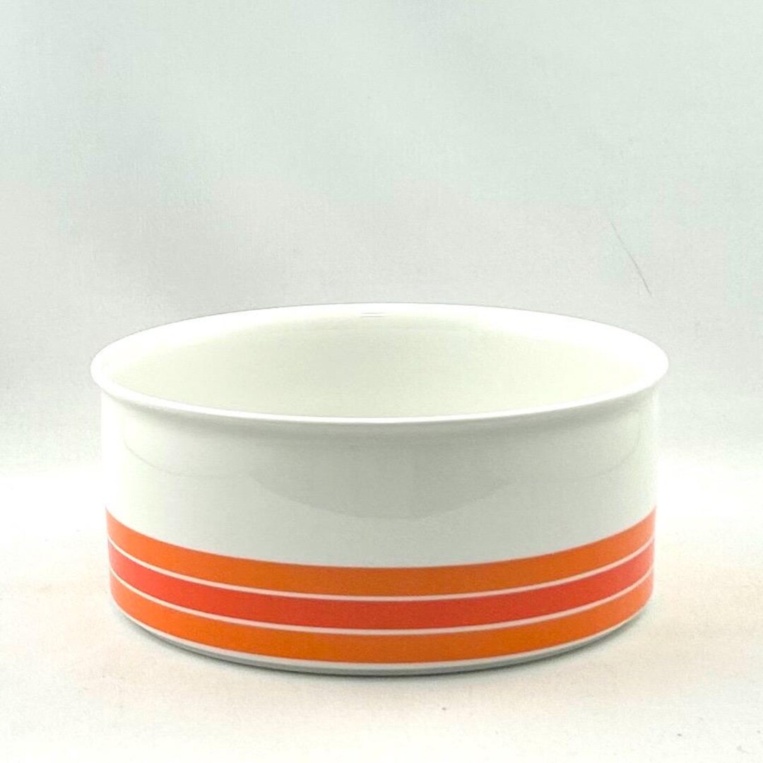Vintage Thomas Rosenthal Orange Stripe Carousel Bowl - Etsy