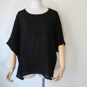 Linen Top, Linen Shirt, Linen Tee, Plus Size, Made in USA, Oversize ...