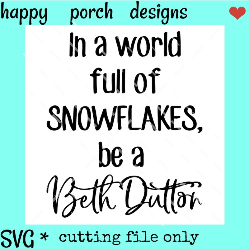 Beth Dutton Svg - Etsy