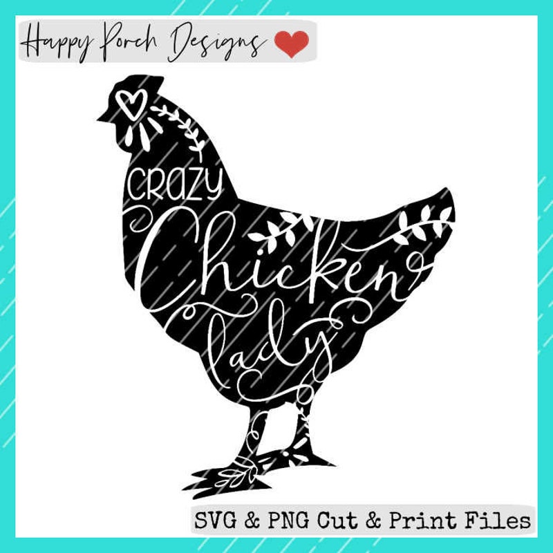Crazy Chicken Svg - Etsy
