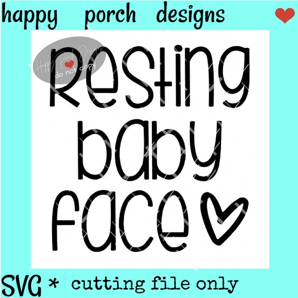 Baby Face Svg - Etsy