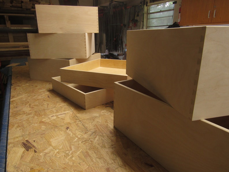 Custom Dovetail Drawer Box Kit (UNFINISHED) - Etsy