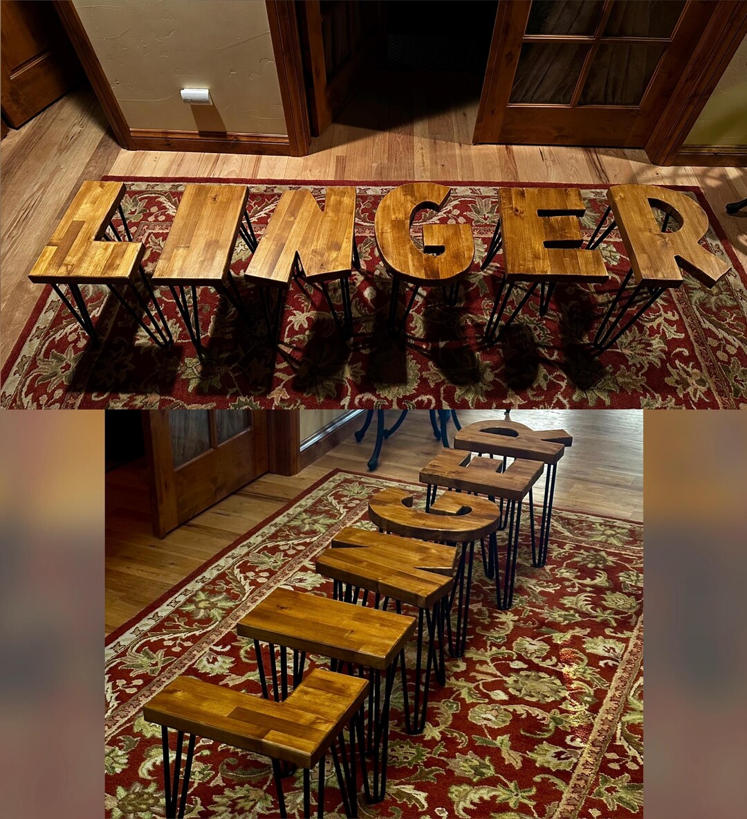 Custom Word Bench - Etsy