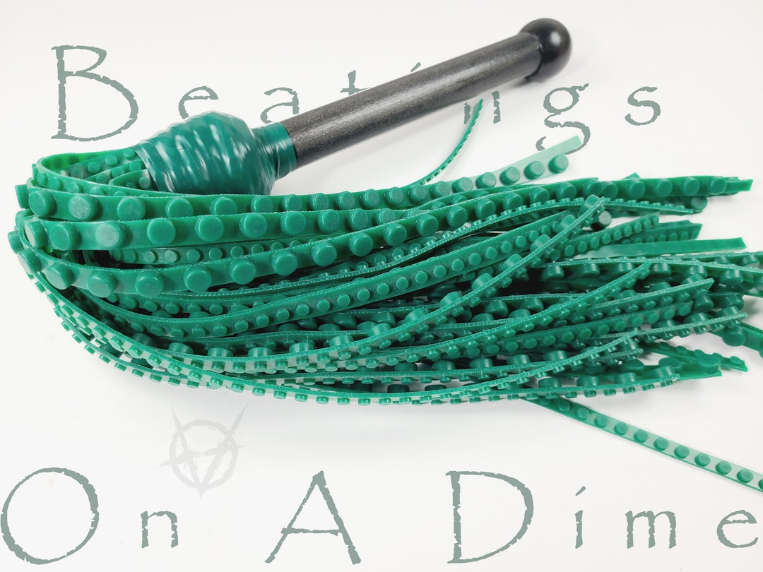 Rubber Lego Flogger - Upcycled BDSM Whip - Sadistic Kink Gear - Intense ...