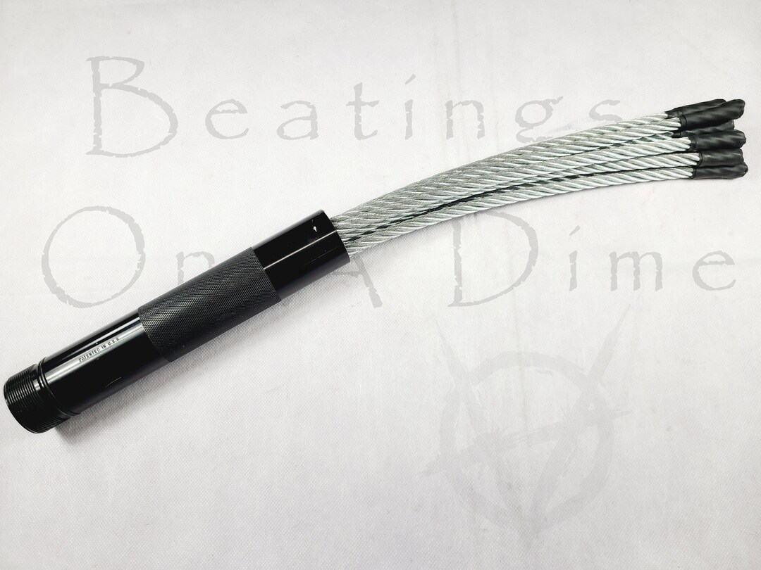 Heavy Metal Flail Steel Cable Beater Brutal Fetish Flogger Upcycled ...