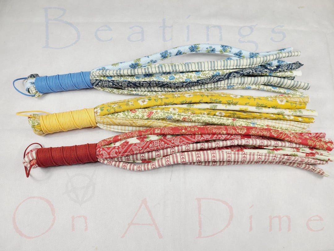 Cottage Core Flogger - Soft Thuddy Whip - OOAK Merchandise - Dungeon ...