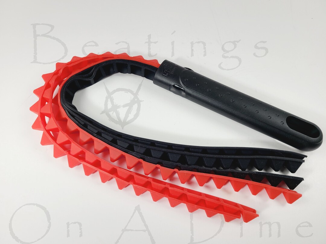 Rubber Pyramid Flogger Sensation Whip Unique BDSM Toy OOAK Merchandise ...