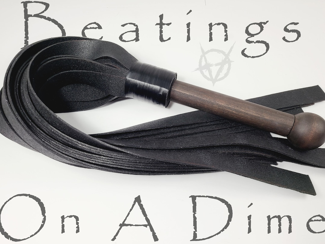 Heavy Rubber Flogger - Sadistic Kink Gear - Upcycled BDSM Toy - Big ...