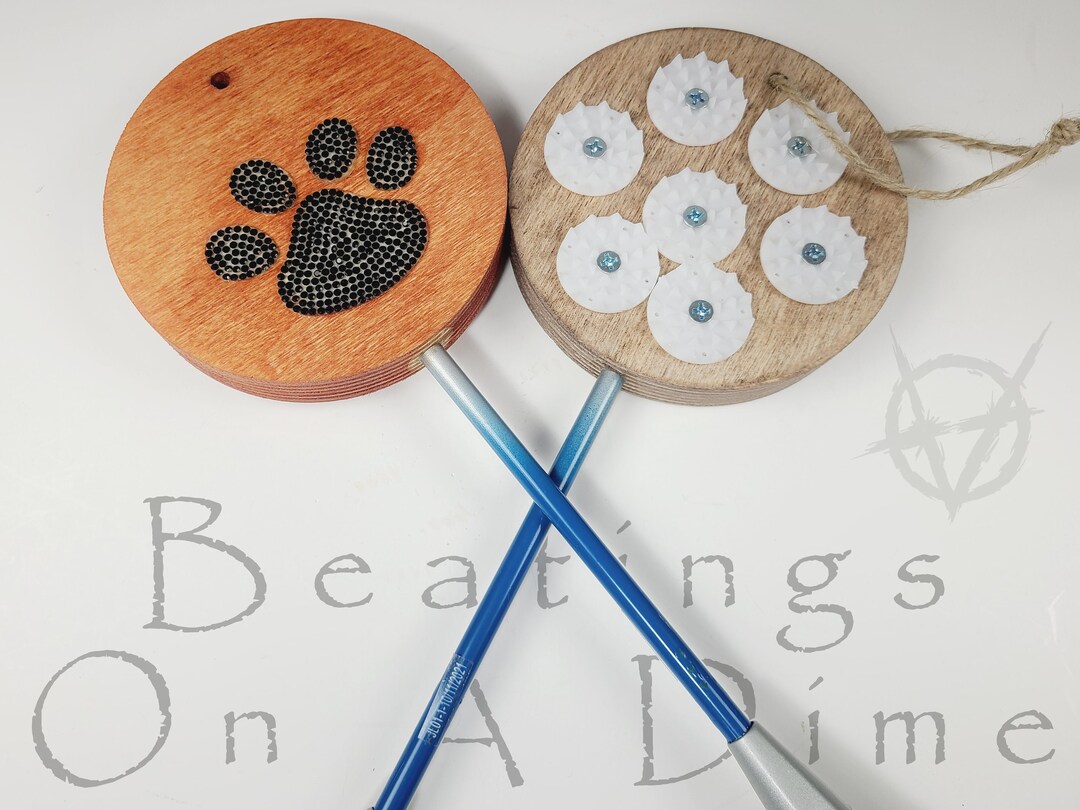 Spiked Paw Paddle Pet Play Fetish Blood Play Vampire Spanker Handmade ...