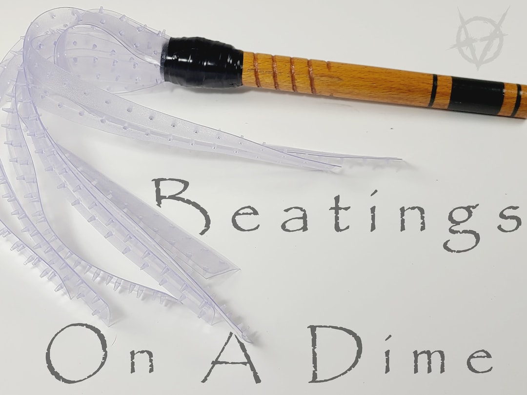 Spiked Flogger Vampire Whip Blood Play Fetish Unique BDSM Toy Sadistic ...