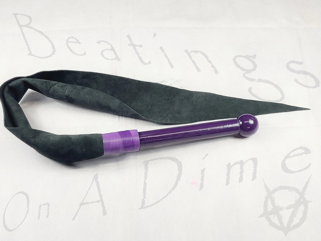 Leather Dragon Tail Single Tail Whip Upcycled BDSM Toy Dungeon ...