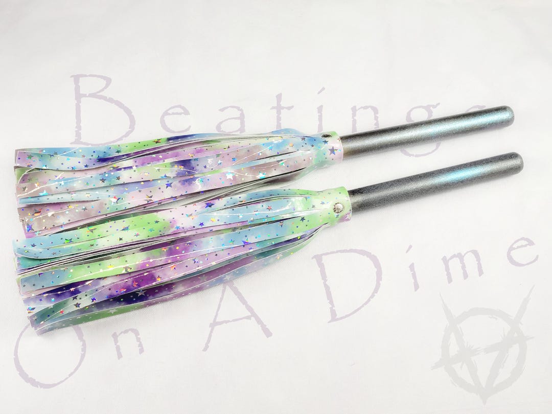Starry Night Floggers - Upcycled BDSM Toy - Gentle Kink Toy - Handmade ...