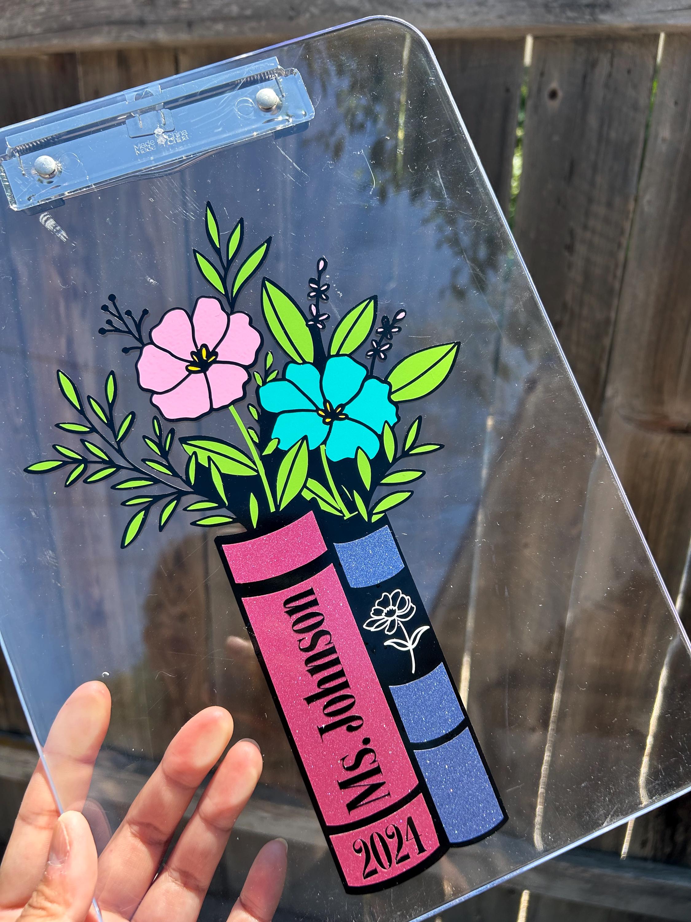 Floral Book Clipboard - Etsy