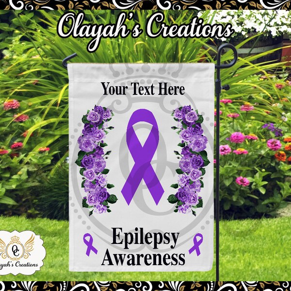 Epilepsy Garden Flag - Etsy