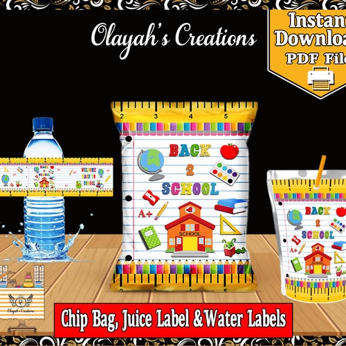 Printable Back to School Stickers DIY Labels Pencil Labels - Etsy