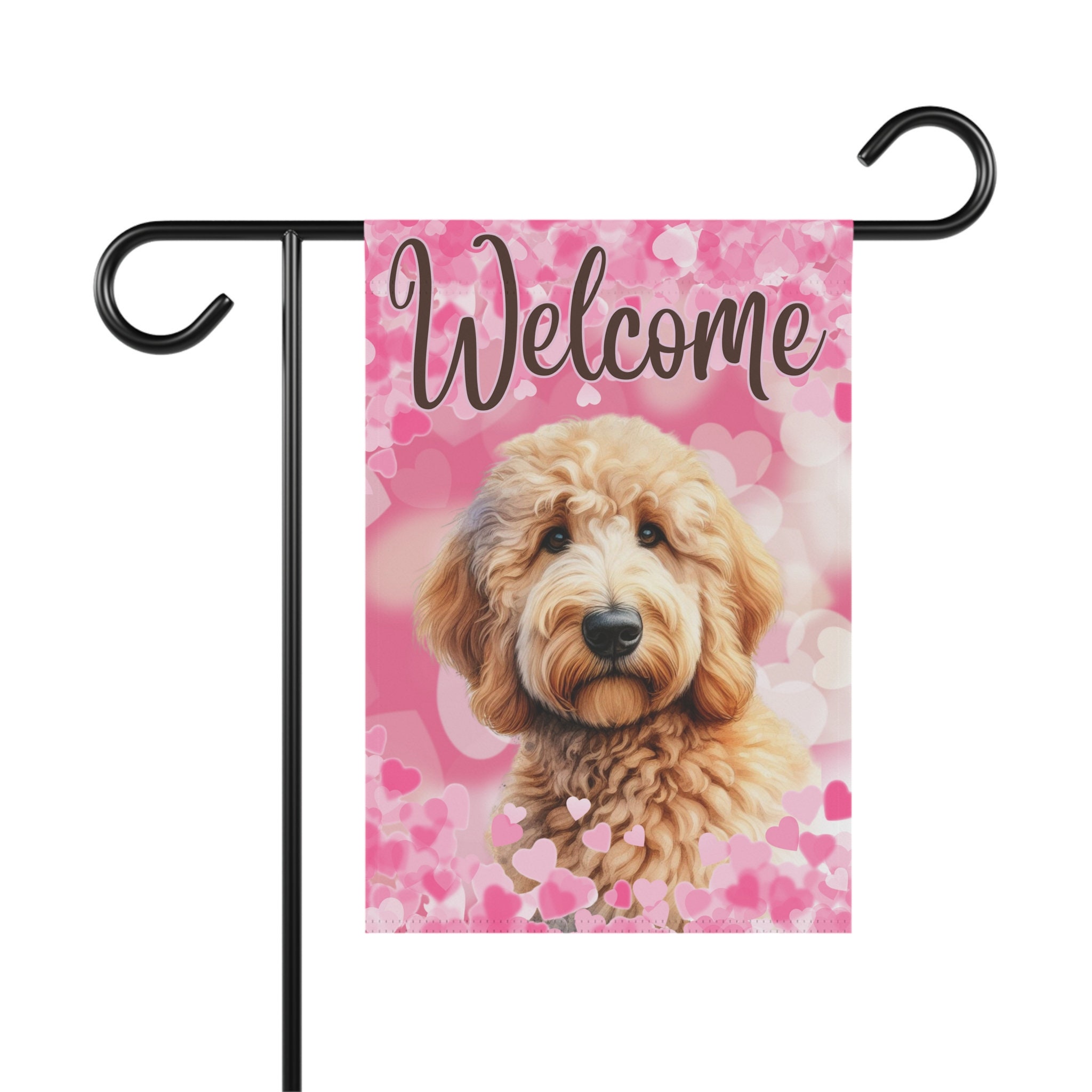 Valentine Doodle Dog Cute Welcome Garden Flag Banner - Etsy