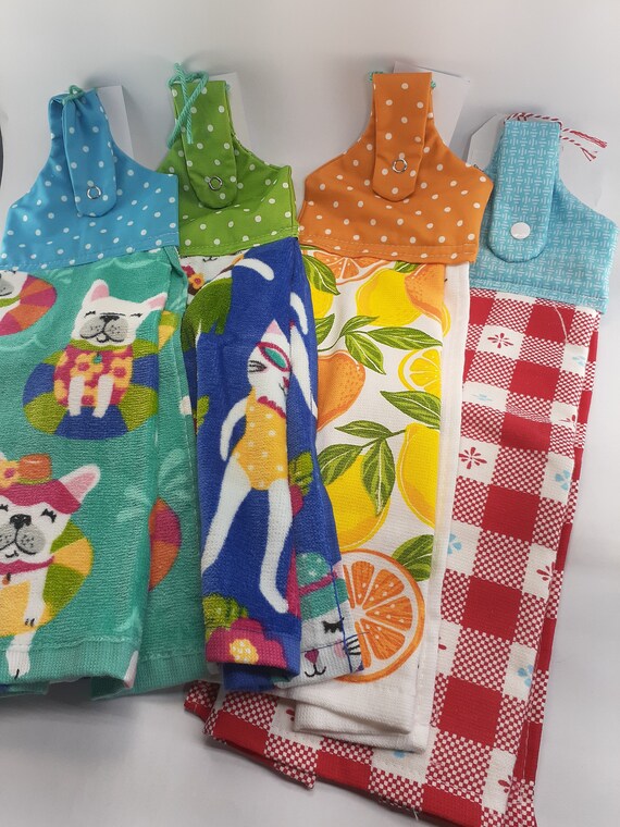 Hanging Kitchen Towels With Snaps-various PATTERNS SUMMER - Etsy