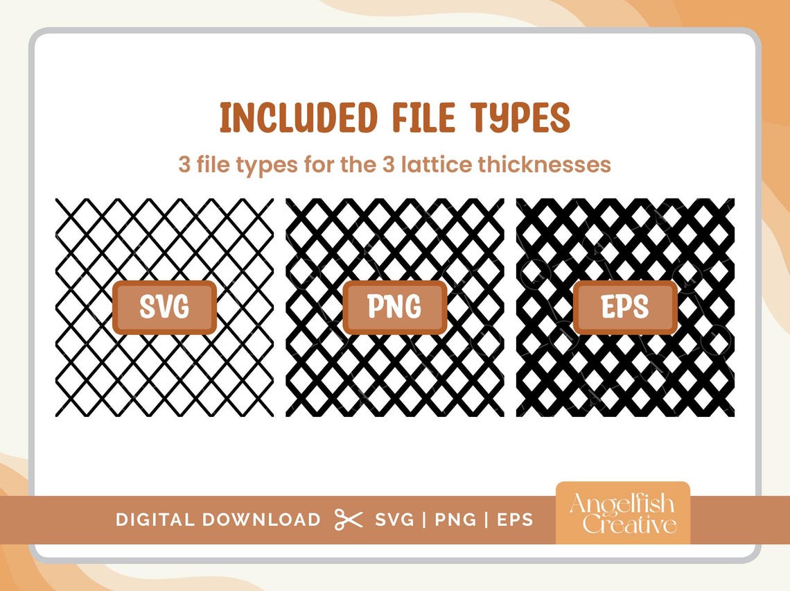 Lattice Trellis - SVG, PNG, EPS Cutting Files/clipart (digital Download ...