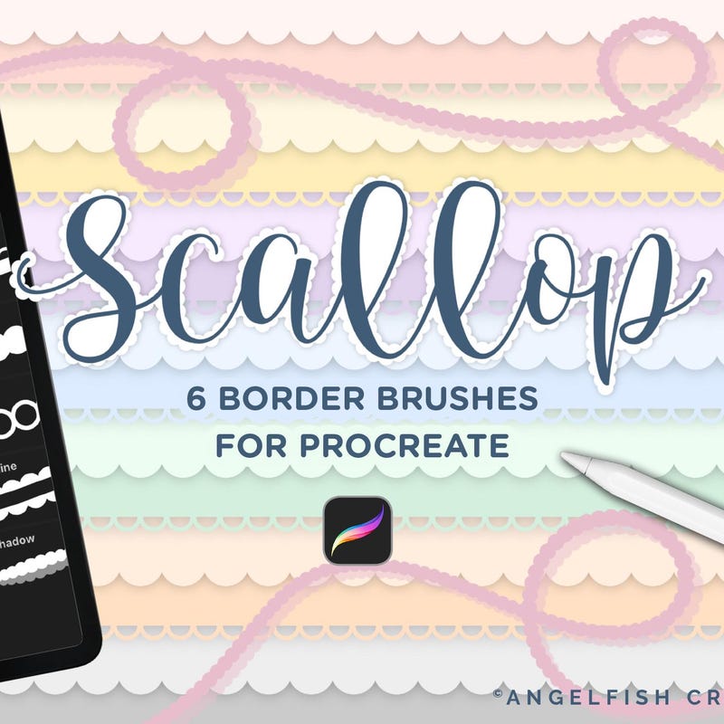 Scalloped Drawing Border - Etsy