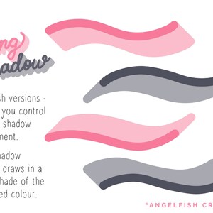 3D Long Shadow Brush for Procreate: Lettering Brushes (digital Download ...