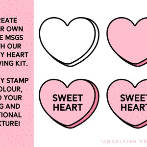 Candy Heart Drawing Kit Brush Set for Procreate | Valentine's Day ...