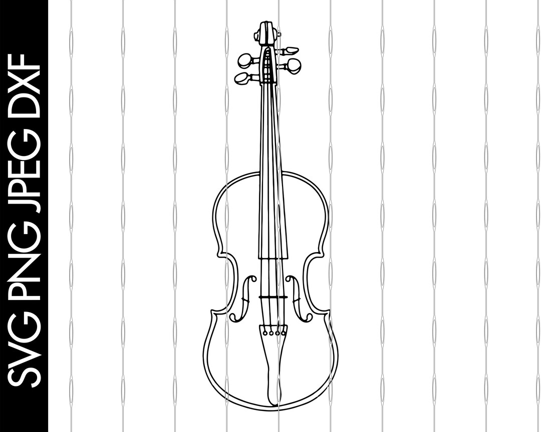 Violin SVG / JPEG / PNG / Dxf Files - Digital Download for Cricut - Etsy