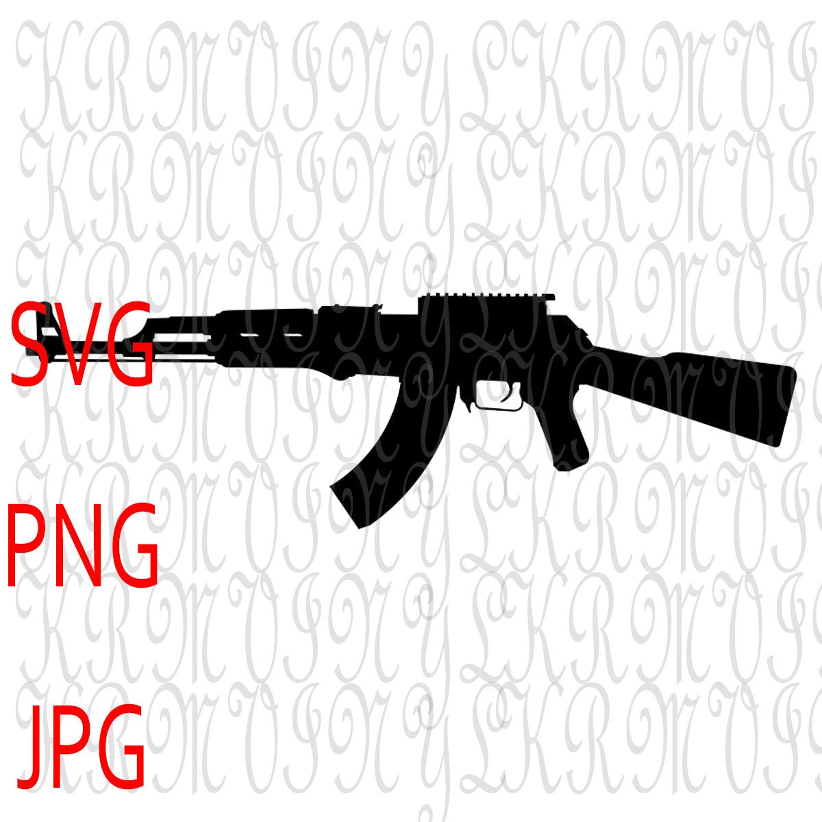 AK47 SVG / JPEG / PNG Files Digital Download for Cricut - Etsy Hong Kong