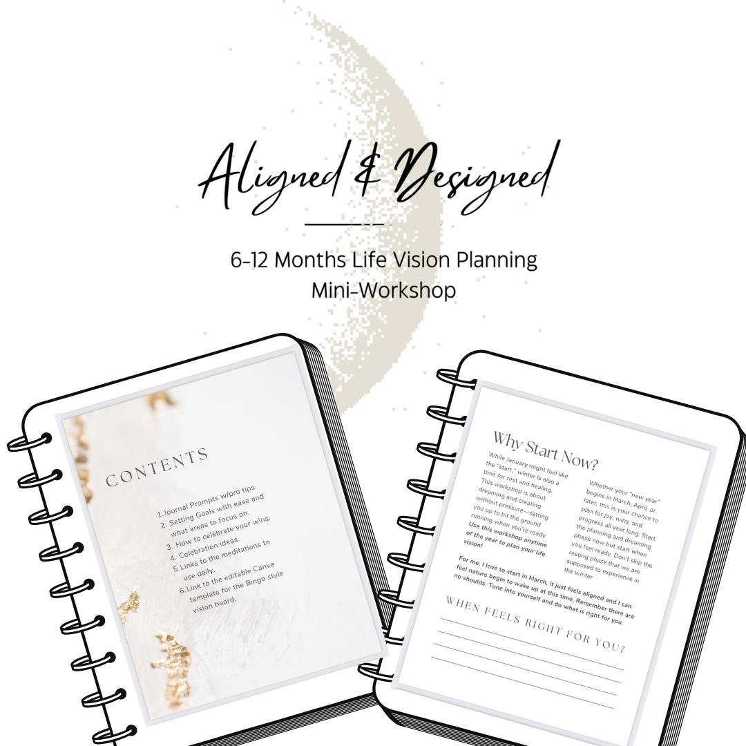 Aligned & Designed Vision Board Planning Workbook - Etsy