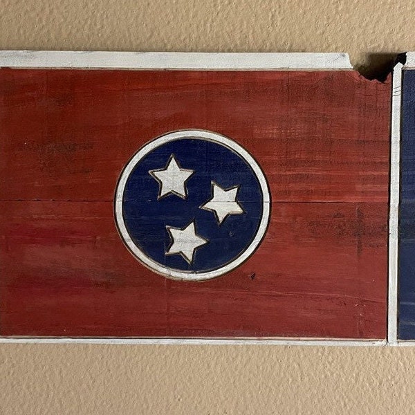 Tennessee Flag Wall Decor - Etsy