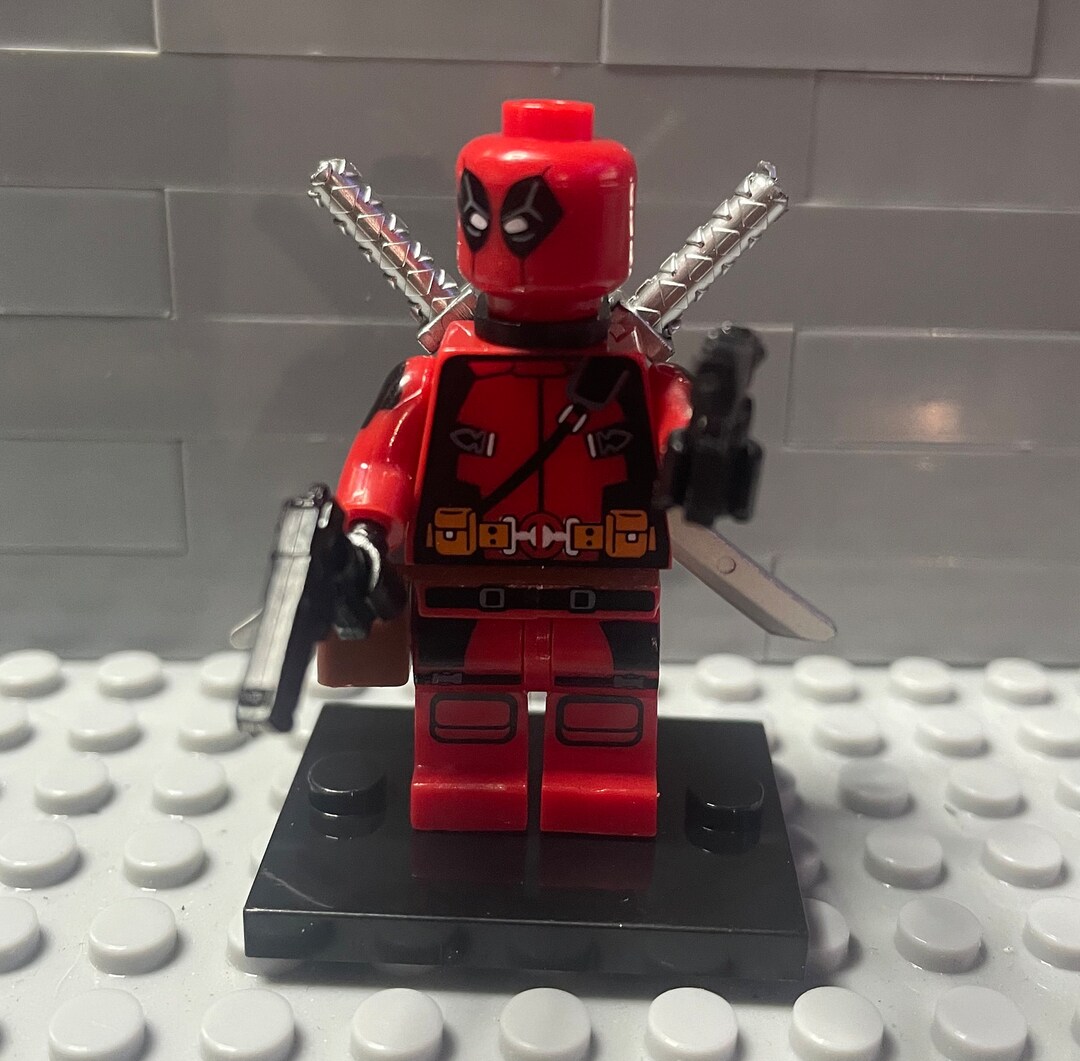 Deadpool MOC Mini-figure - Etsy