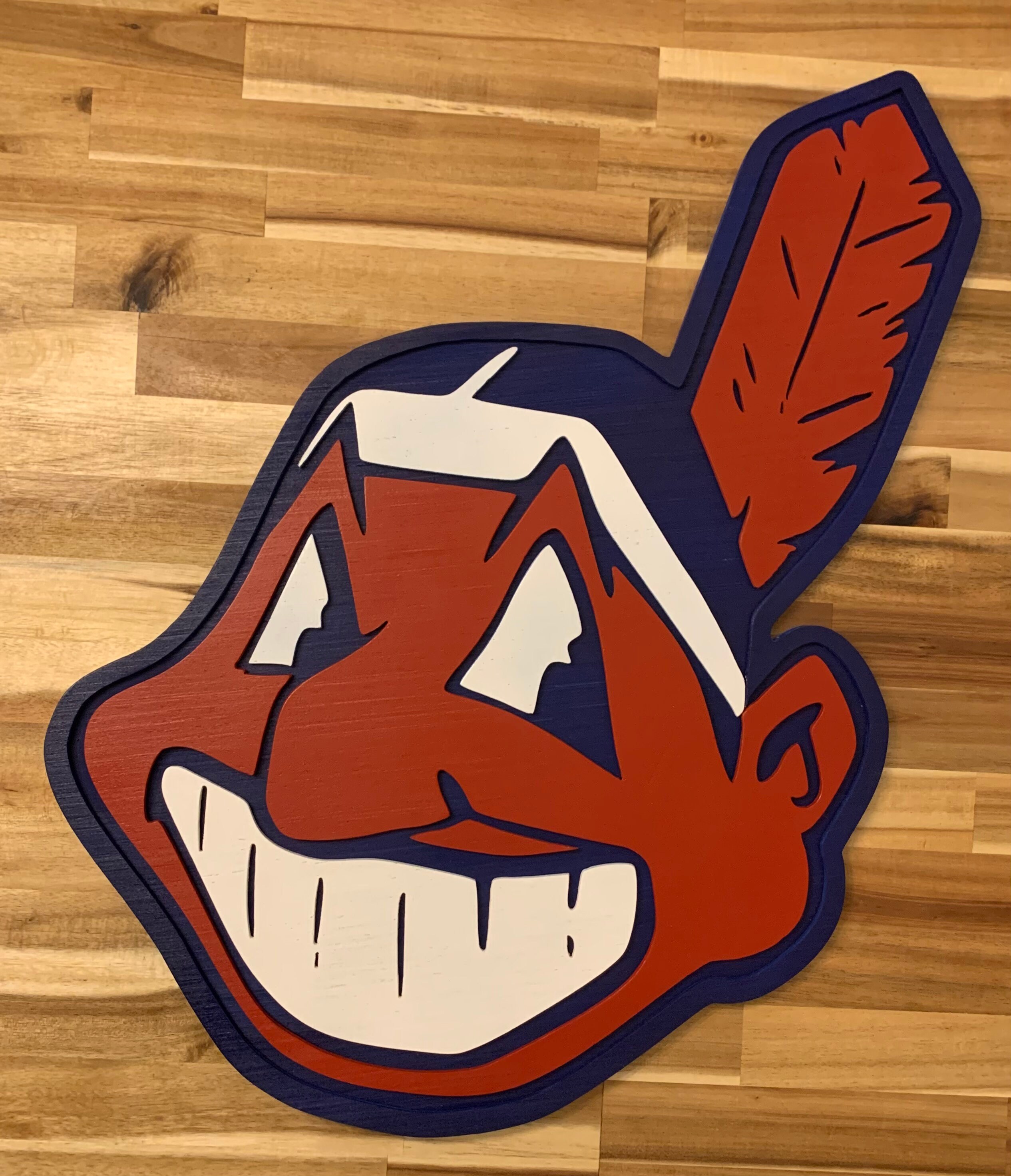 Cleveland Indians Chief Wahoo Logo | Etsy