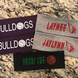Personalized Headband Sports Custom Design Yoga Team Hairband ...