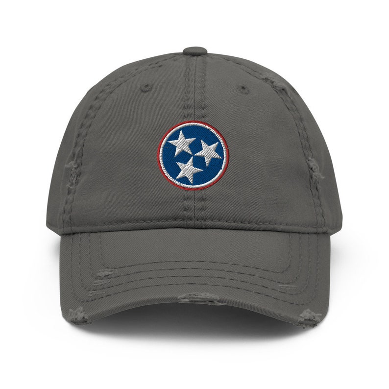 Tennessee Tri-star Hat, Tennessee Hat, Tennessee Flag Hat, Tennessee ...