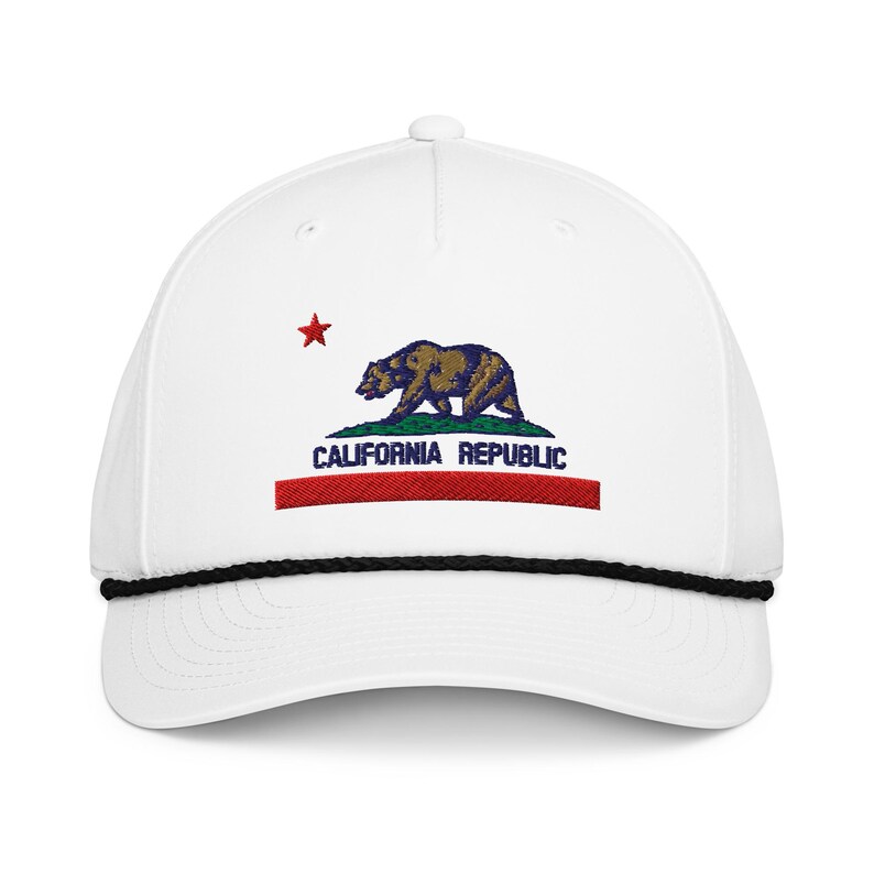 Rope Cap, California Republic Hat, California State Flag, California ...