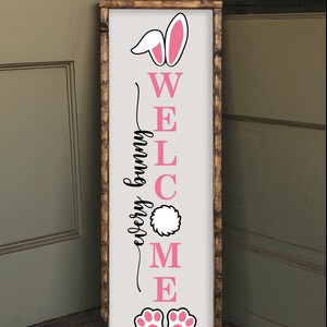Every Bunny Welcome Easter Porch Sign, Easter Decorations Porch Decor ...