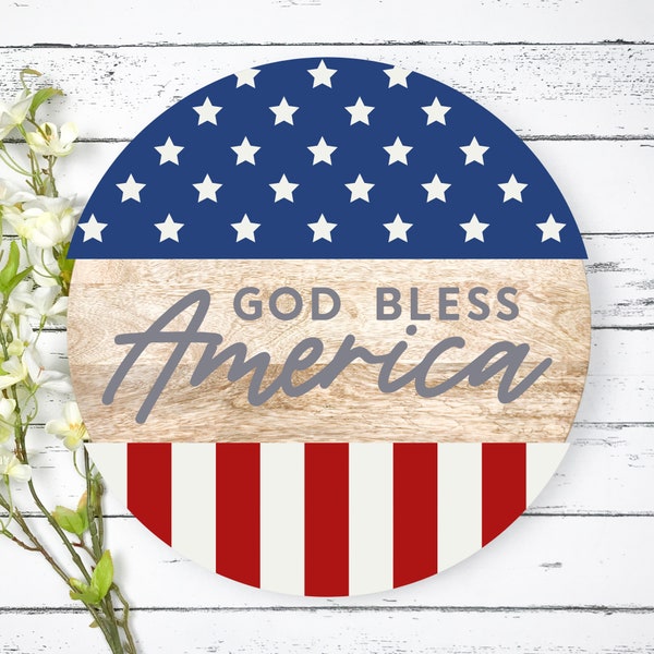 God Bless America Sign Etsy